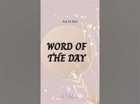 Word Of The Day Recondite