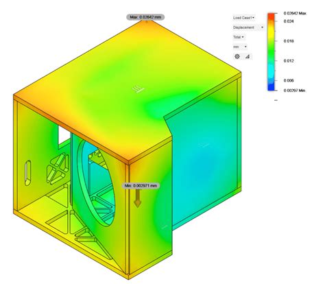 Displacement Due To Thermal Contraction As Simulated Using Autodesk