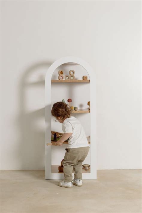 Arched Shelf Storage Preschool Equipment
