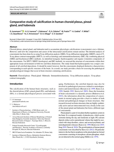 Comparative Study Of Calcification In Human Choroid Plexus Pineal