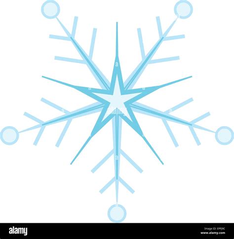 Digitally Generated Blue Snow Flake Stock Photo Alamy