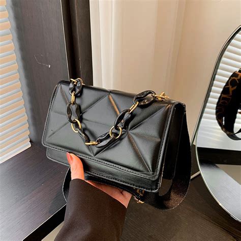Bolsa de Alta Qualidade Retro Nicho Fêmea Novo Estilo Moda Feminina Rhombus Crossbody All Match