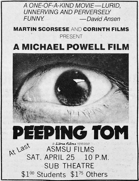 Dreams Are What Le Cinema Is For Peeping Tom 1960