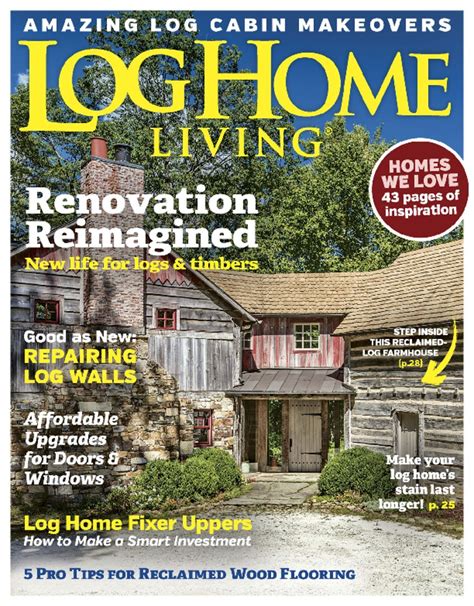 Log Home Living Magazine Guide To Log Homes