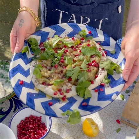 Aubergine With Tahini Yoghurt And Chilli