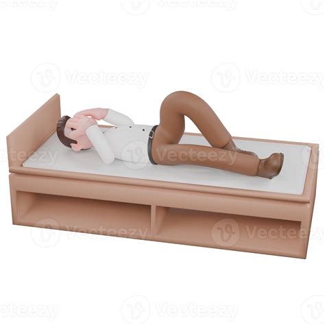 Sociologist In 3d A Male Sociologist Is Sleeping In Bed While Covering