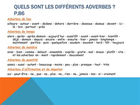 Ppt L`adverbe La Preposition Et Le Marquer De Relation Powerpoint