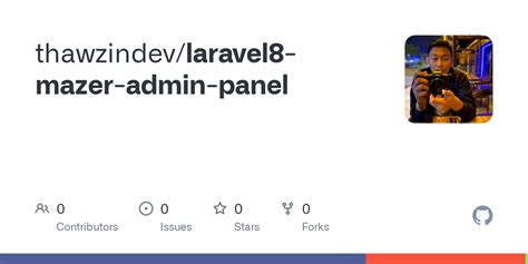 Github Thawzindev Laravel Mazer Admin Panel