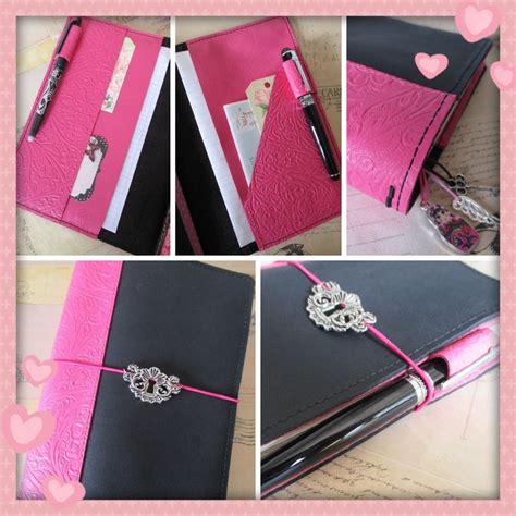 Custom Order A5 Size Pocketed Midori Style Travelers Notebook In Licorice And… Travelers