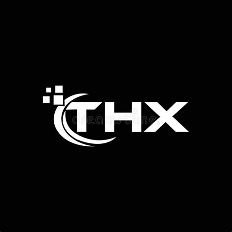 Thx Letter Logo Design On Black Background Thx Creative Initials