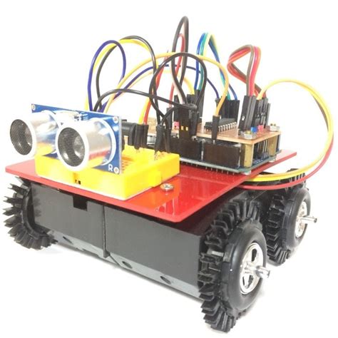 Jual New Robot Mobile Avoidance Arduino Ultrasonic Sensor Fullset