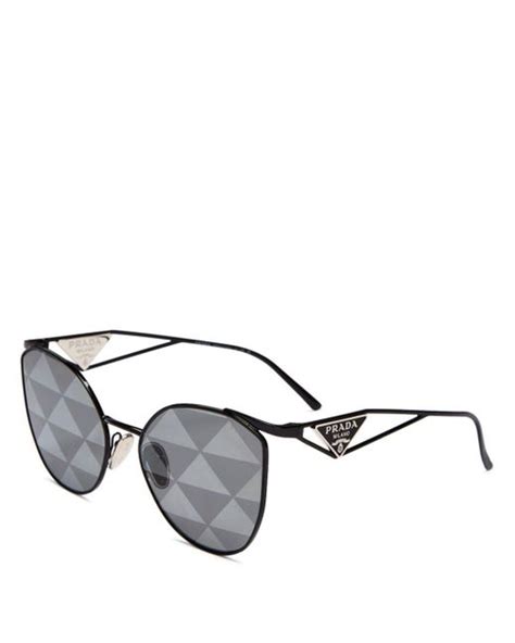 Prada Geometric Sunglasses In Metallic Lyst