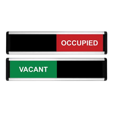 Vacantoccupied Sliding Door Sign Firstaid4less