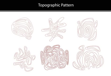 Topography Pattern And Geography Map Abstract Line Vector
