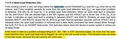 DRV8889 Q1 开路检测和失步检测 open load detection and stall detection 电机驱动器论坛