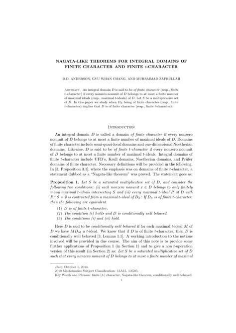 pdf nagata like theorems for integral domains of finite character and
