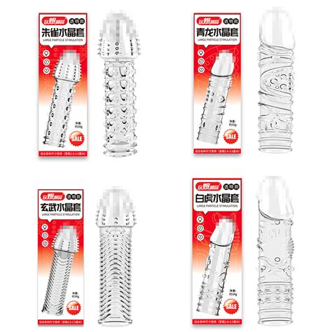 Crystal Wolf Men Condom Crystal Spike Condom Men Sex Toys Conda