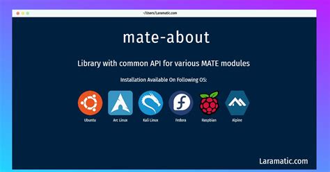 How To Install Mate About Laramatic