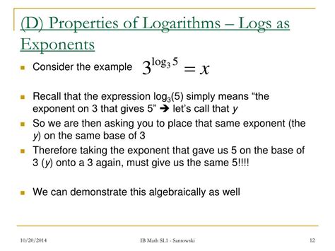 Ppt T12 Laws Of Logarithms Powerpoint Presentation Free Download