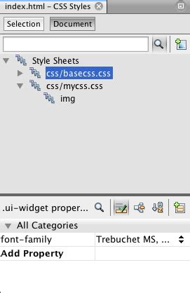Working With CSS Style Sheets In An HTML5 Application