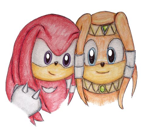 Knuckles The Echidna And Tikal By Novikimarimari By Izac Bex On Deviantart