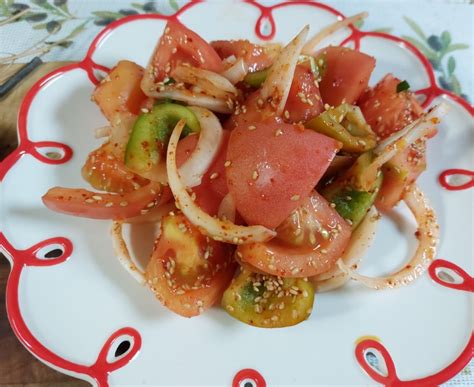 토마토 김치 토마토 겉절이