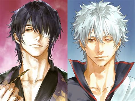 Sakata Gintoki And Takasugi Shinsuke Gintama Drawn By Chimmyming