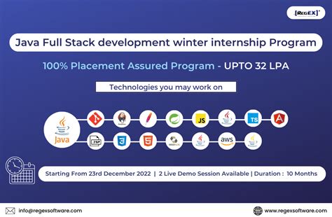 Winter Internship And Training Program December 2022 Regex Software
