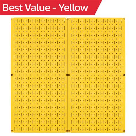 Pegboards Yellow Metal Peg Board Pack Gym Pegboard