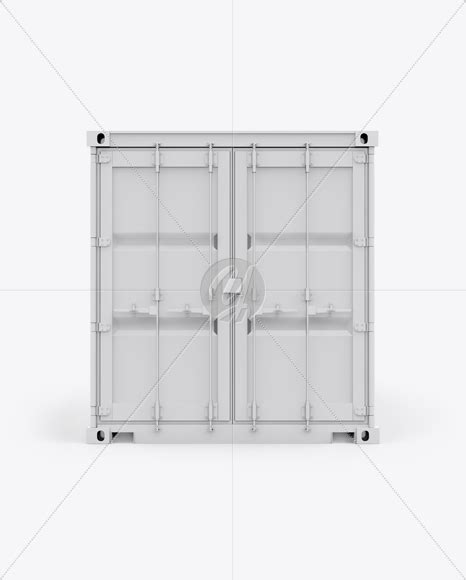 40f Shipping Container Mockup Front View Free Download Images High Quality Png 