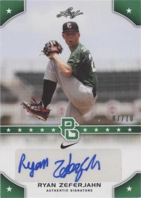 2015 Leaf Perfect Game National Showcase Autographs Ryan Zeferjahn