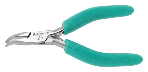 Excelta Bent Long Nose Plier 4 3 4 L Smooth 2629