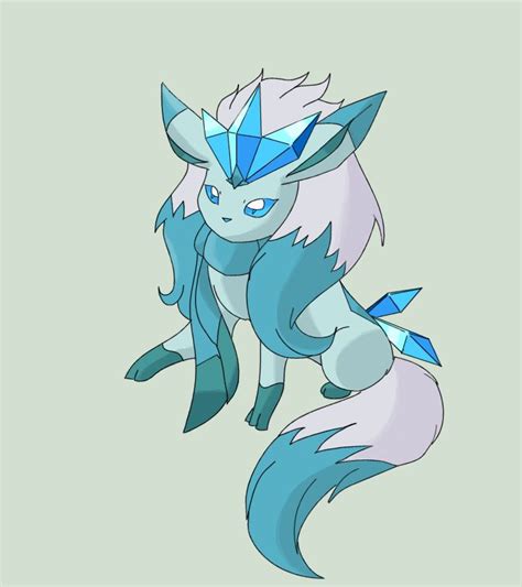 Mega Glaceon Pretty Princess Pokemon Eevee Beautiful Fantasy Art