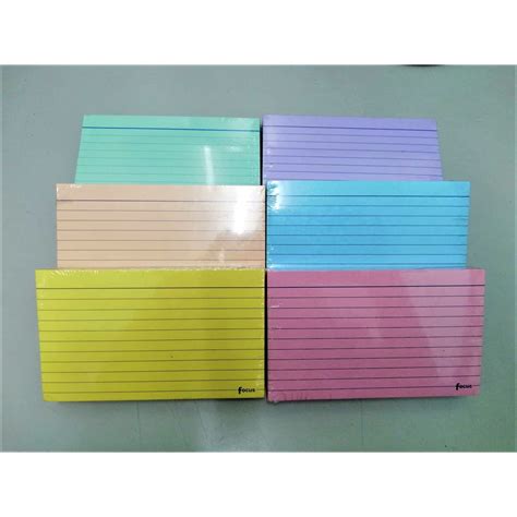 Index Card Sizes Philippines Qcardg