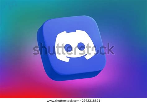 Discord Messaging Voip Social Platform Button Stock Vector Royalty