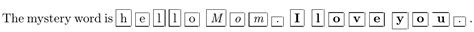 Macros Replace Each Letter Of A Given Word With Blank Boxes Tex