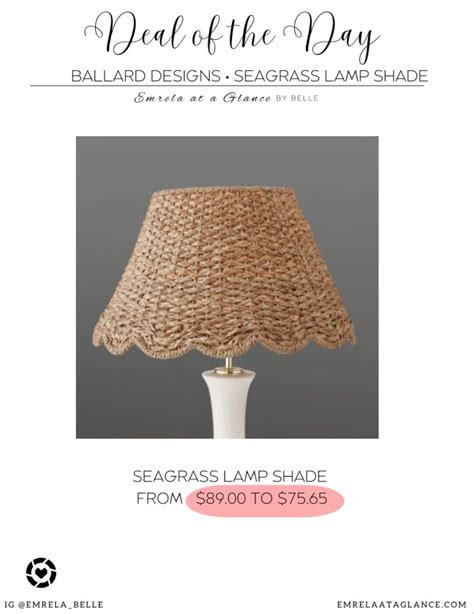 Seagrass Lamp Shade On Sale From Ballard Designs