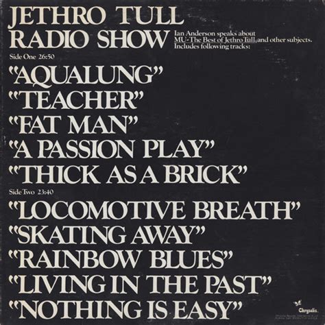 Jethro Tull Radio Show 1975 Vinyl Discogs