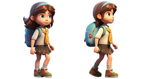 Premium Ai Image I Want A Professional 3d Mcartoon Image Of A Little