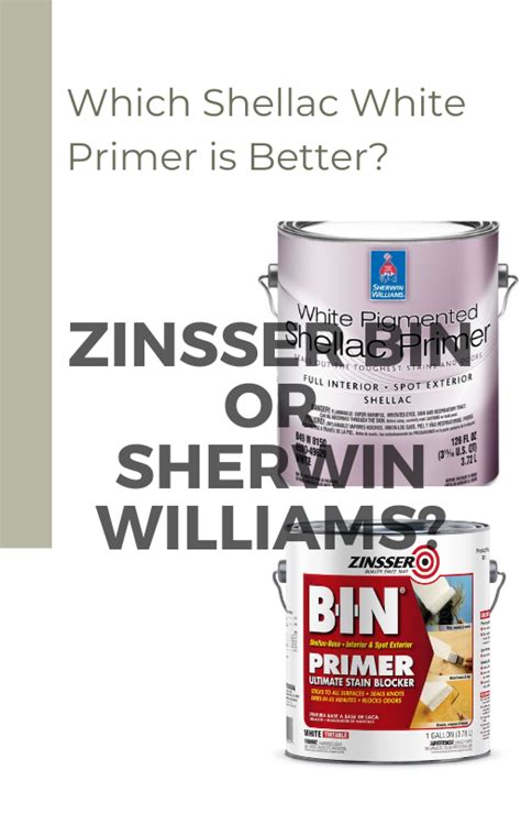 Which Shellac White Primer Is Better Zinsser Bin Or Sherwin Williams