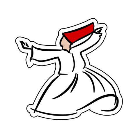 Darwish Sufi Dancer Cookie Cutter With Stamp Frosted Cutters