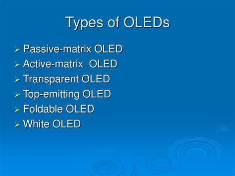 PPT OLED Devices And Applications PowerPoint Presentation Free Download ID 1348520