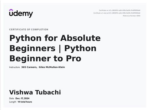 Vishwa Tubachi On Linkedin Python Coding Innovation Learning Udemy