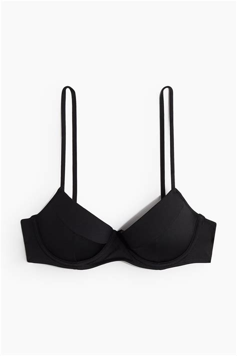 Push Up Bikinitop Schwarz Ladies Handm De