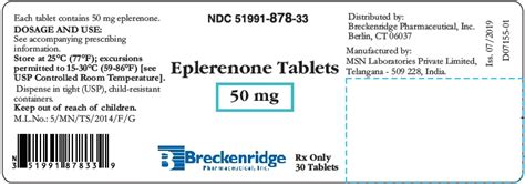 Eplerenone Tablet Film Coated