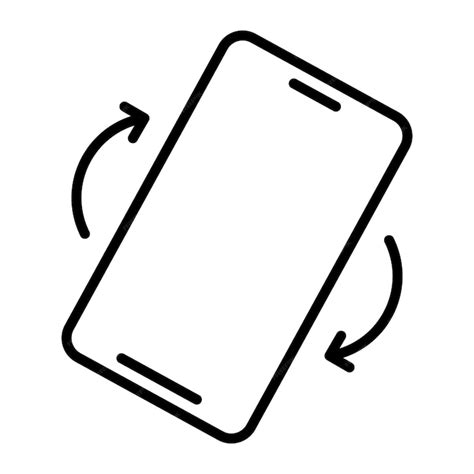 Premium Vector Phone Rotation Icon Mobile Screen Rotation