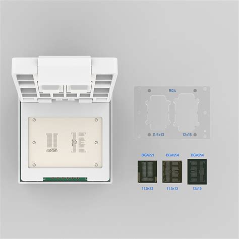 2025 New Upgrade Version Emmc Emcp Socket Bga221 Bga254 2 In 1
