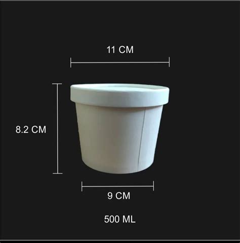 500ml Paper Tub Lid At ₹ 6piece Paper Tub In Kolhapur Id