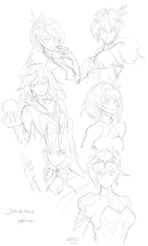 Honkai Sketch By Emmettrichie On Deviantart