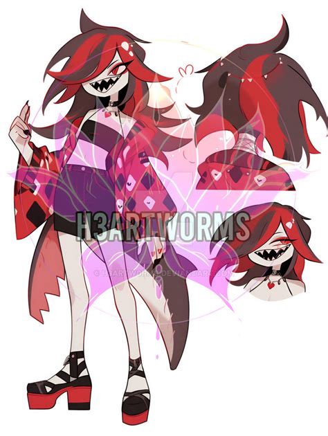 [open 667] Hazbin Hotel Shark Girl Oc Ai Adopt By H3artw0rms On